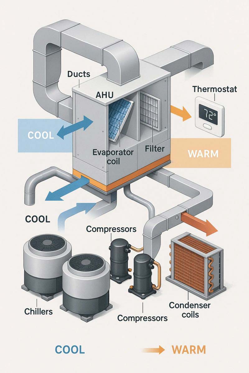 Mengenal Cara Kerja HVAC dan Komponen Utama Sistemnya - Trasfello.com